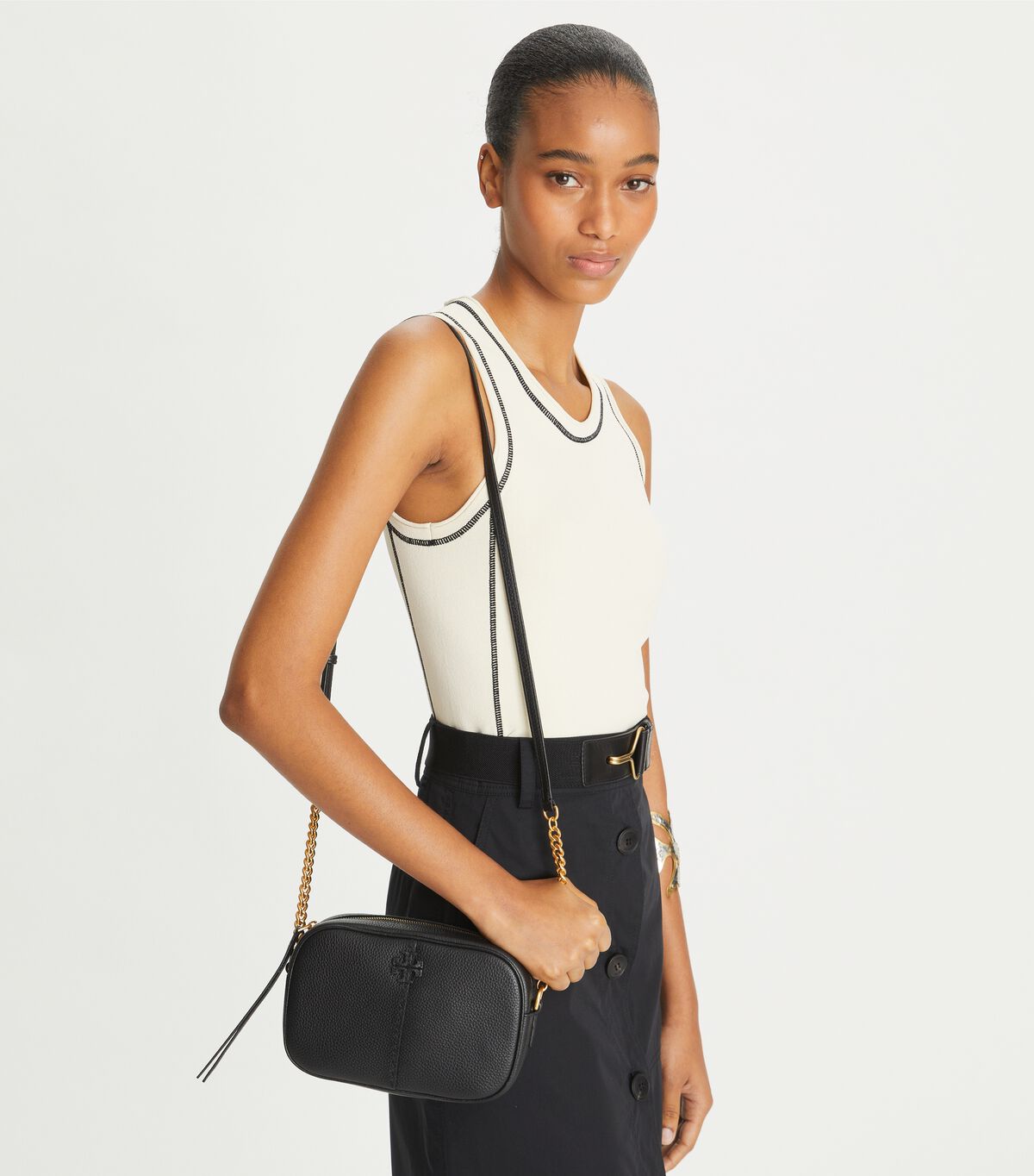 McGraw Textured Leather Camera Bag | Handbags | Tory Burch