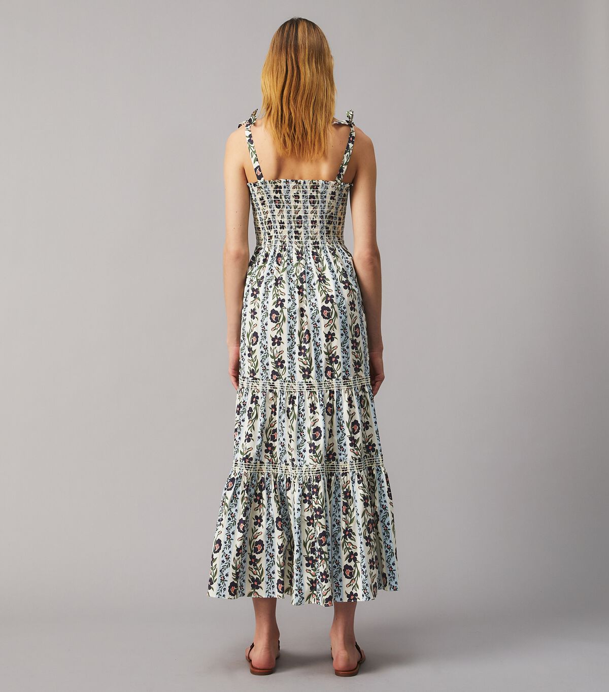 Printed Tie-Shoulder Dress & Matching Face Mask | Caftans & Dresses ...